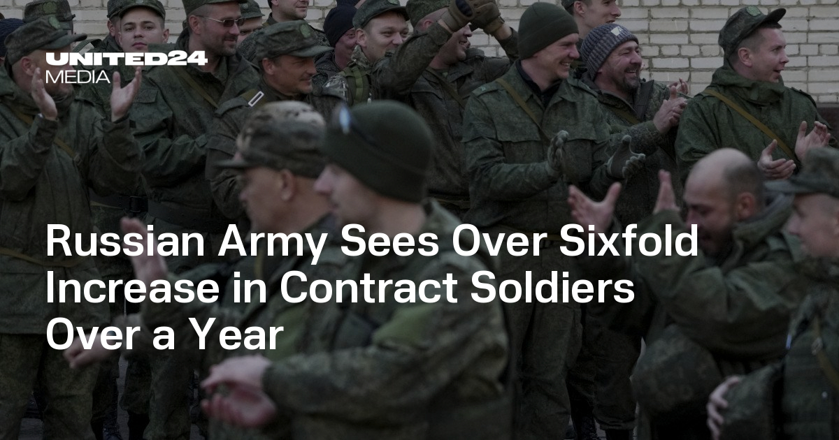 Russian Army Sees Over Sixfold Increase in Contract Soldiers Over a ...