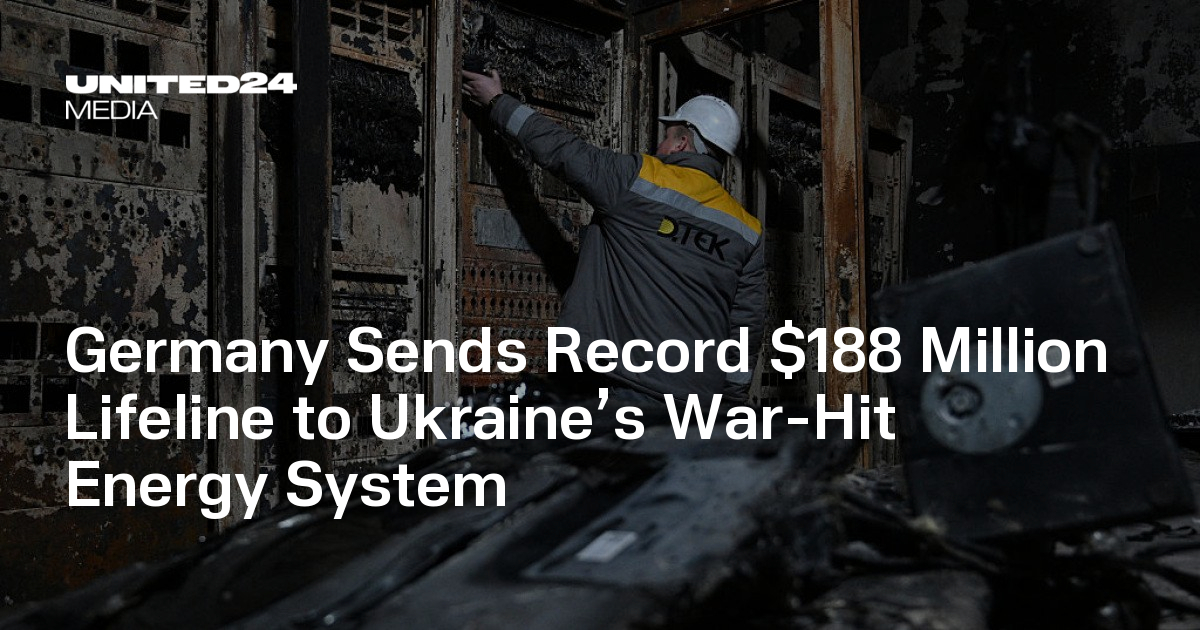 Germany Sends Record $188 Million Lifeline to Ukraine’s War-Hit Energy ...
