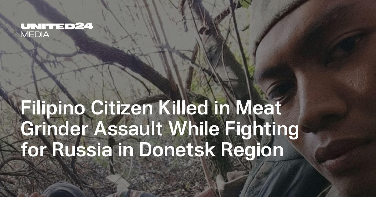 Filipino Citizen Killed in Meat Grinder Assault While Fighting for ...