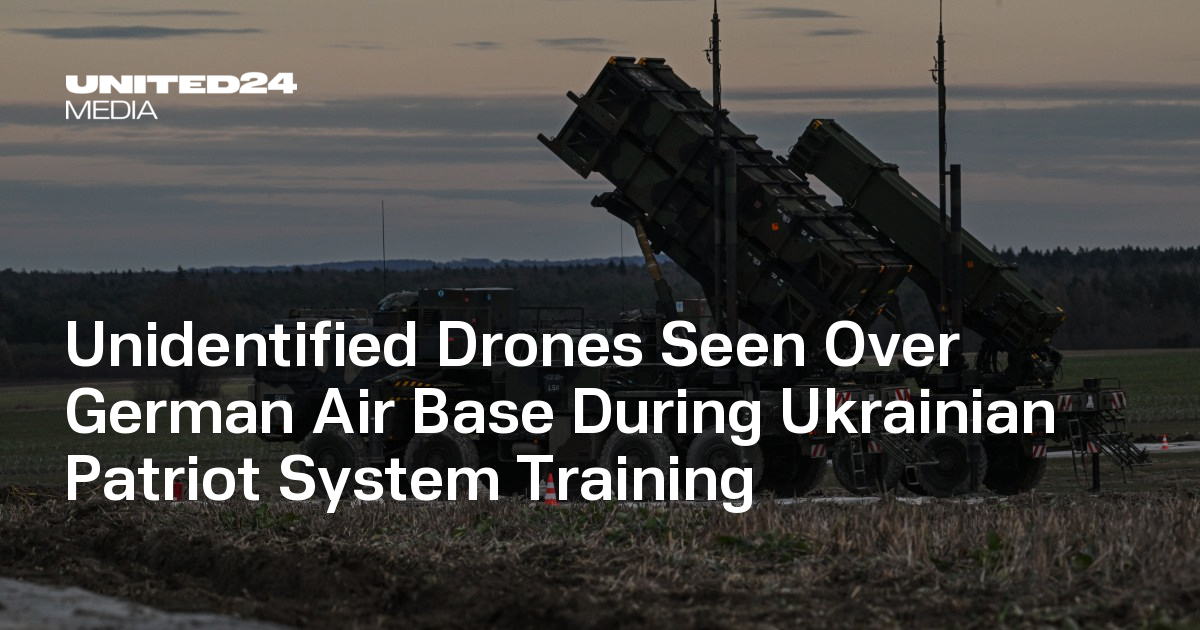 Unidentified Drones Seen Over German Air Base During Ukrainian Patriot ...