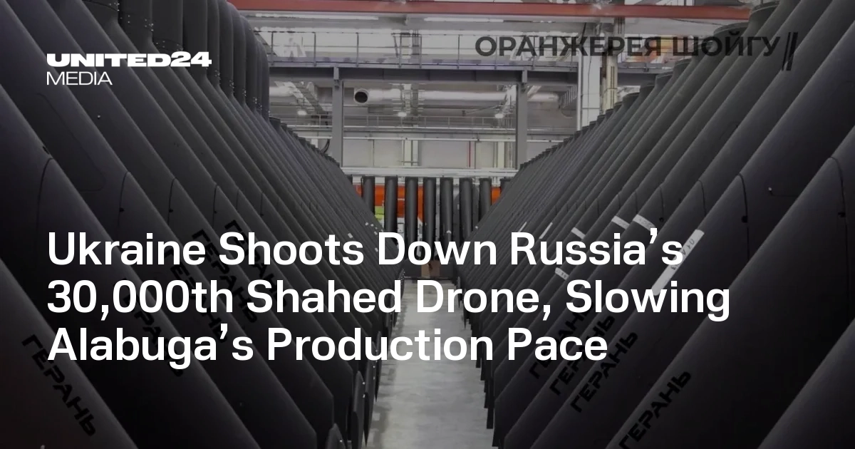 Ukraine Shoots Down Russia’s 30,000th Shahed Drone, Slowing Alabuga’s ...