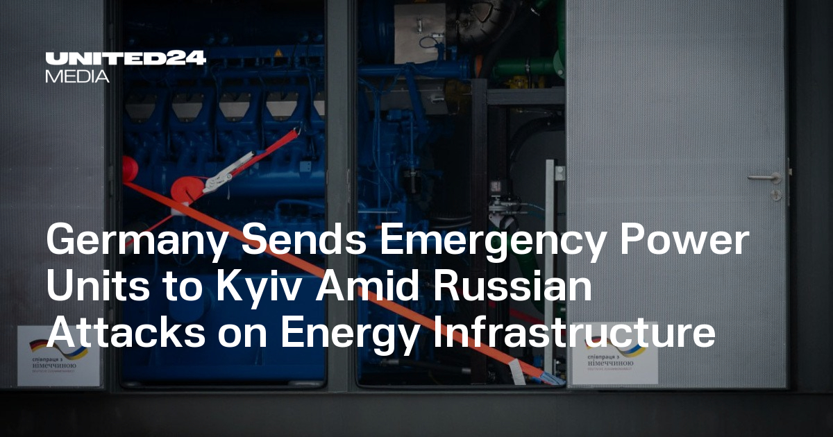 Germany Sends Emergency Power Units to Kyiv Amid Russian Attacks on ...