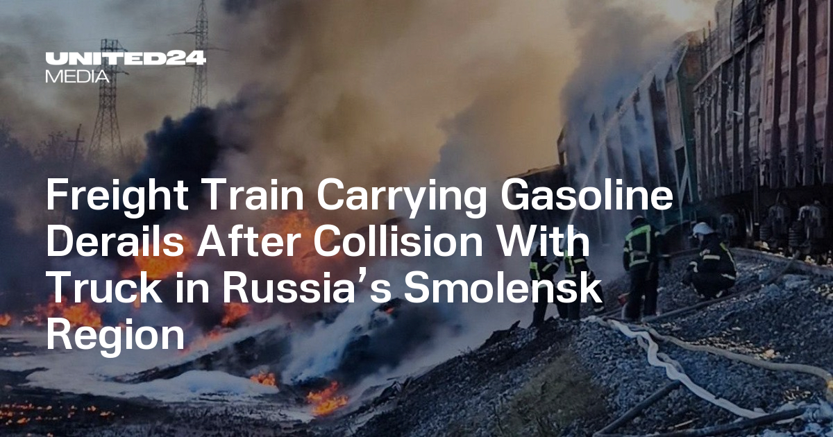 Fiery Train Disaster in Russia: Gasoline Convoy Derails After Truck ...
