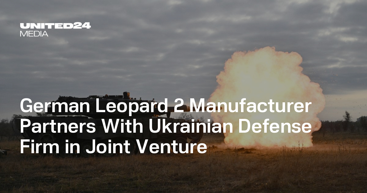 German Leopard 2 Manufacturer Partners With Ukrainian Defense Firm in ...