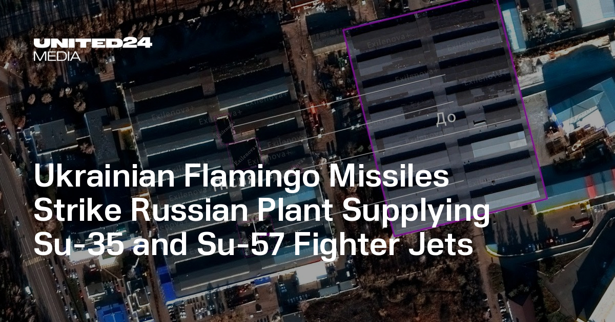 Ukrainian Flamingo Missiles Strike Russian Plant Supplying Su-35 and Su ...