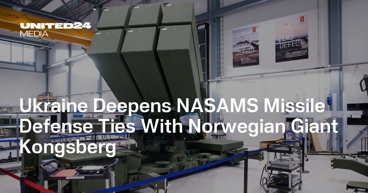 Ukraine Deepens NASAMS Missile Defense Ties With Norwegian Giant Kongsberg — UNITED24 Media