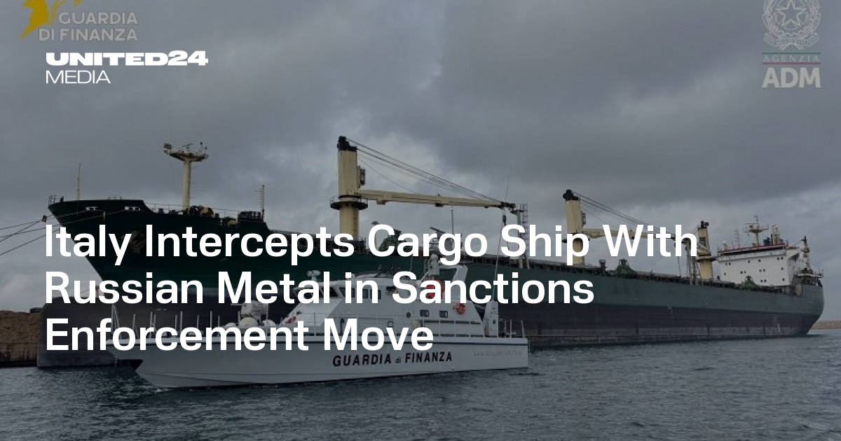 Italy Intercepts Cargo Ship With Russian Metal in Sanctions Enforcement ...