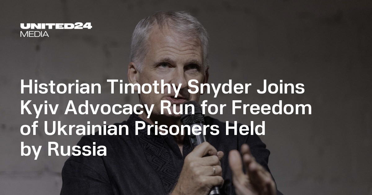 Historian Timothy Snyder Joins Kyiv Advocacy Run for Freedom of ...