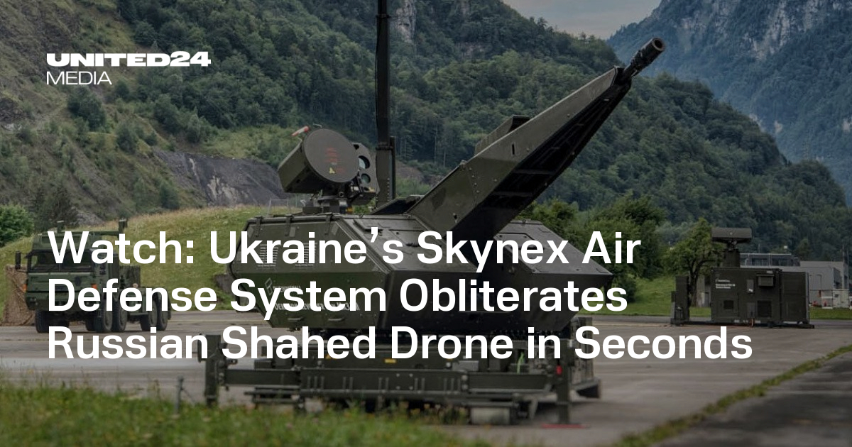 Watch: Ukraine’s Skynex Air Defense System Obliterates Russian Shahed ...