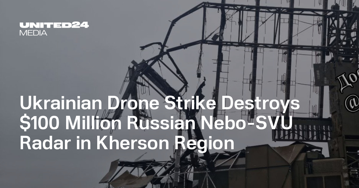 Ukrainian Drone Strike Destroys $100 Million Russian Nebo-SVU Radar in ...