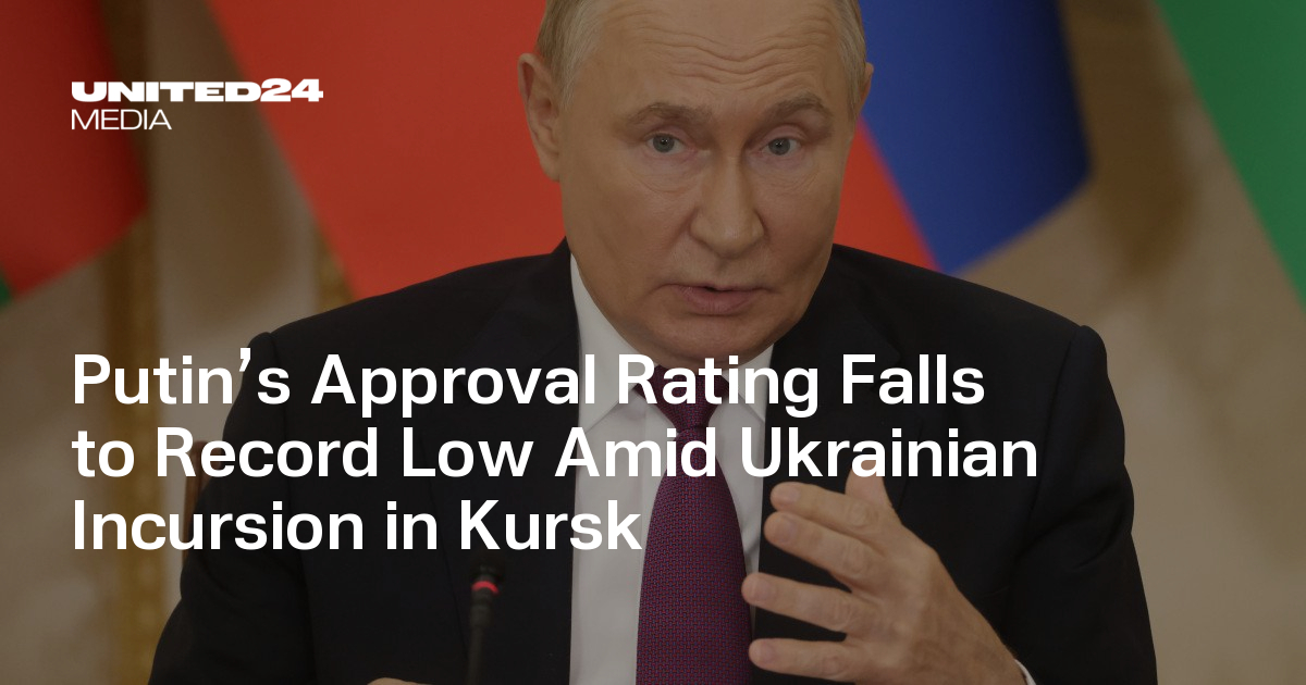Putin’s Approval Rating Falls to Record Low Amid Ukrainian Incursion in ...