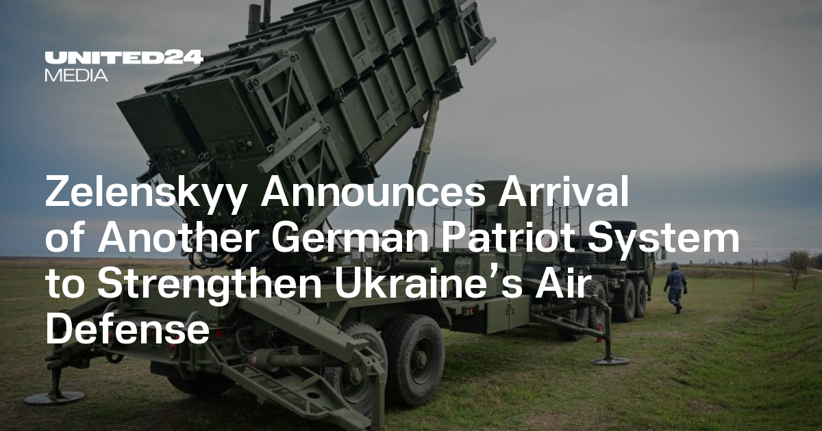 Zelenskyy Announces Arrival of Another German Patriot System to Ukraine ...