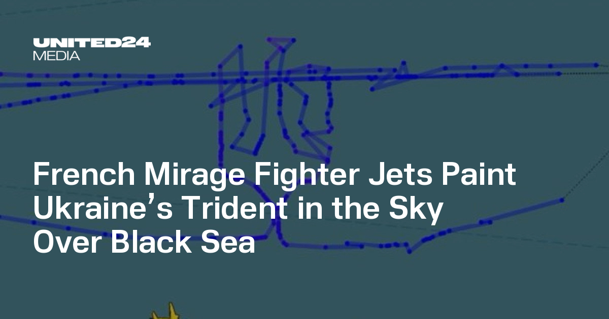 French Mirage Fighter Jets Paint Ukraine’s Trident in the Sky Over Black Sea — UNITED24 Media