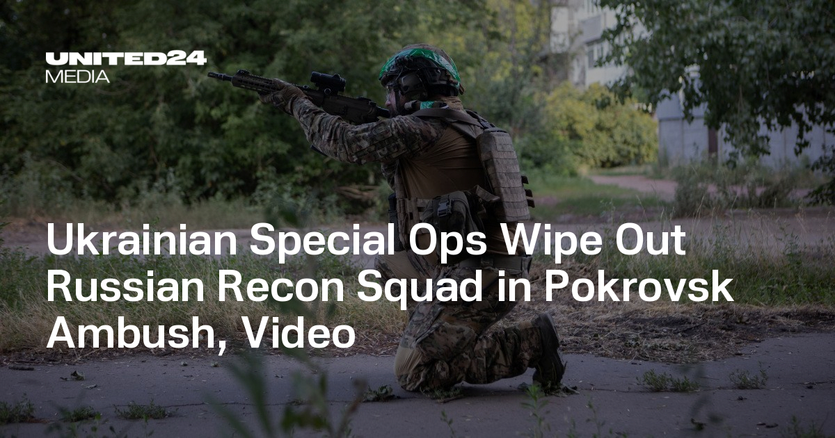 Ukrainian Special Ops Wipe Out Russian Recon Squad in Pokrovsk Ambush ...