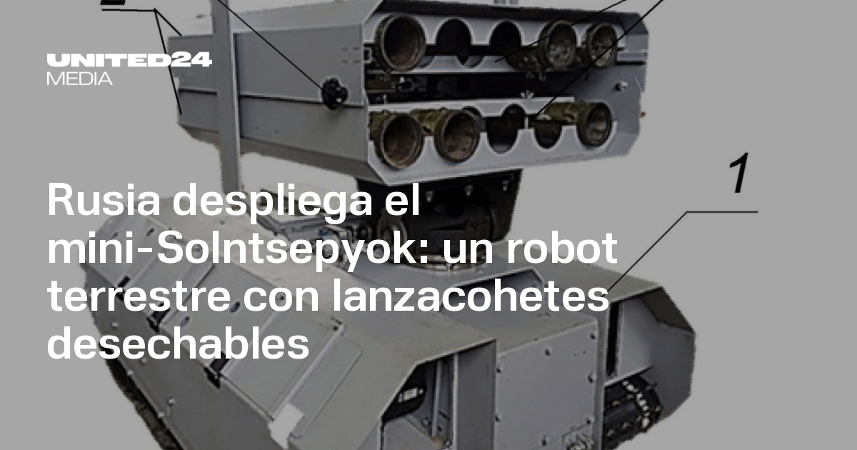 Rusia despliega el mini-Solntsepyok: un robot terrestre con ...