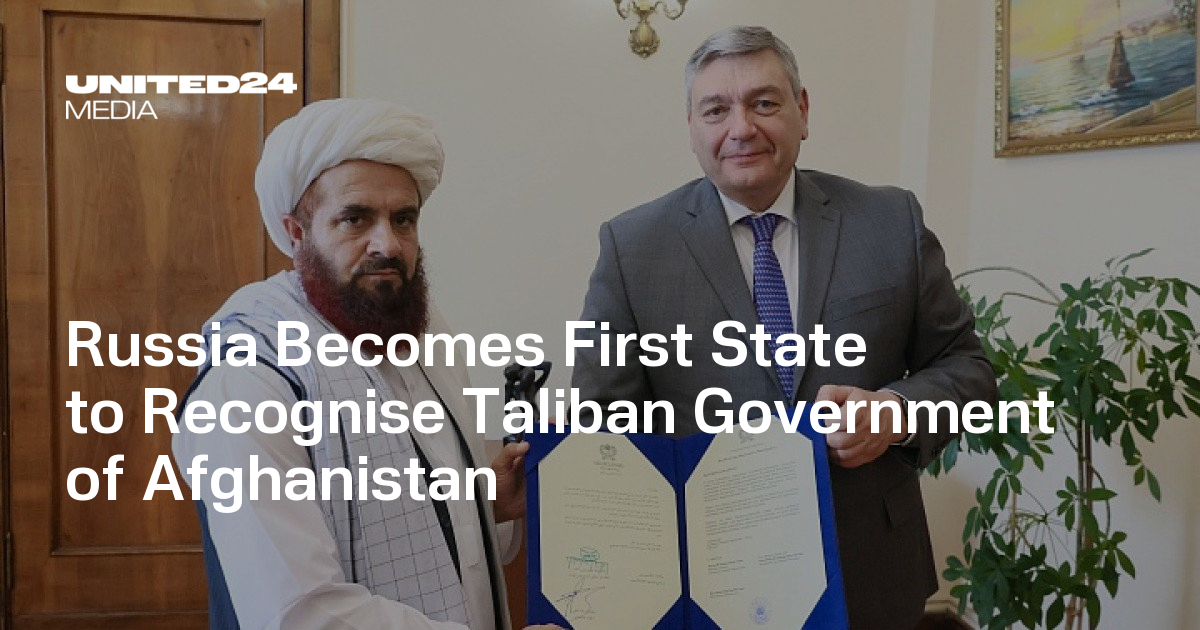Russia Becomes First State to Recognise Taliban Government of ...