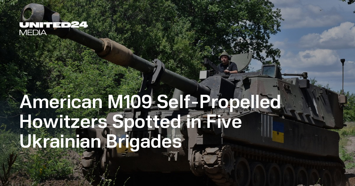 American M109 Self-Propelled Howitzers Spotted in Five Ukrainian ...