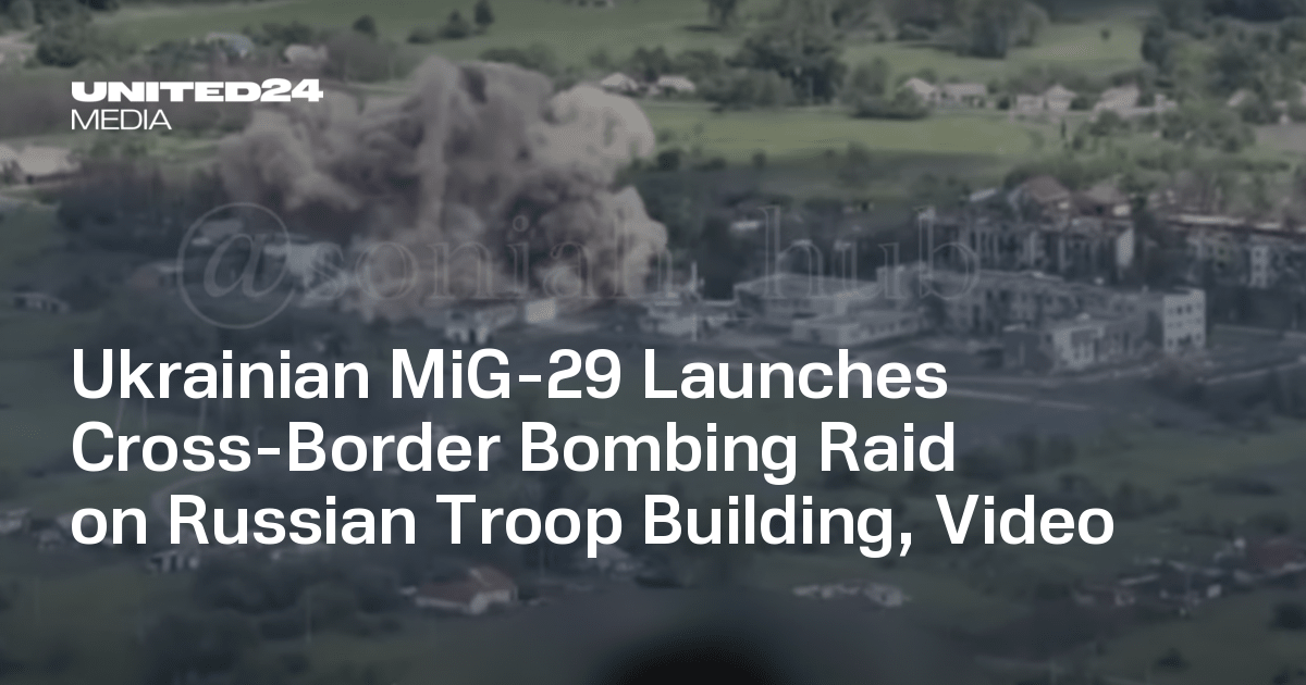 Ukrainian MiG-29 Launches Cross-Border Bombing Raid on Russian Troop ...