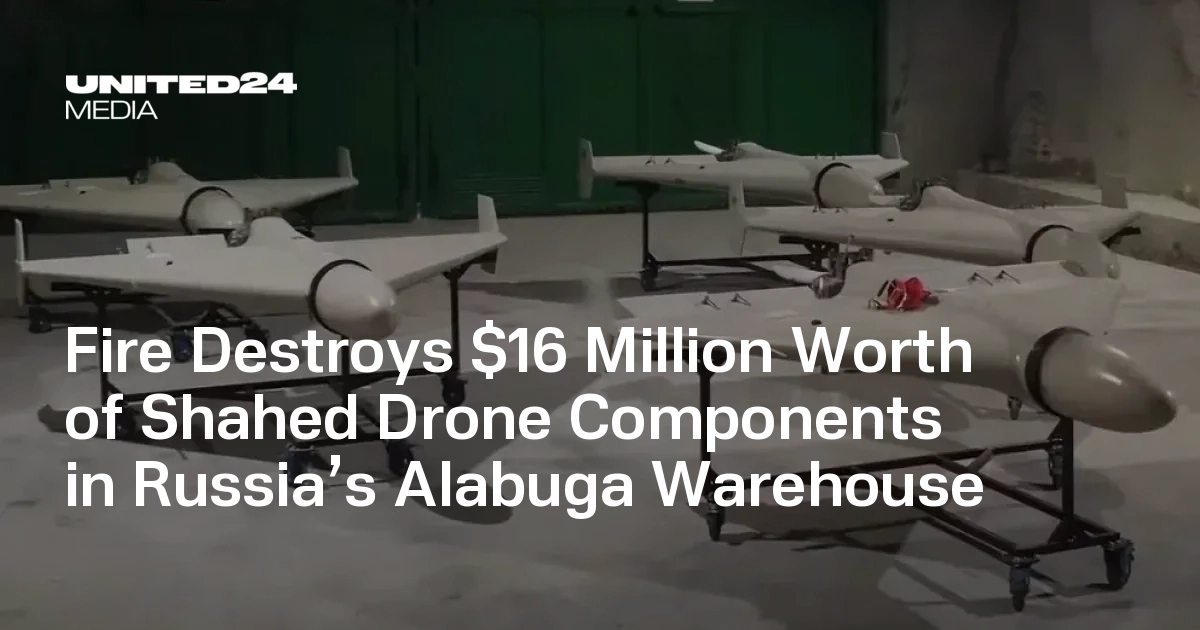 Fire Destroys $16 Million Worth of Shahed Drone Components in Russia’s ...