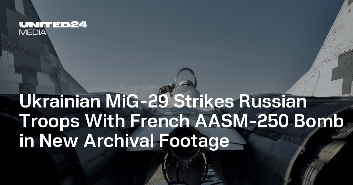 Ukrainian MiG-29 Strikes Russian Troops With French AASM-250 Bomb in ...
