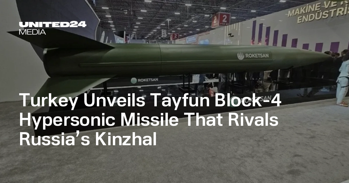Turkey Unveils Tayfun Block-4 Hypersonic Missile That Rivals Russia’s ...