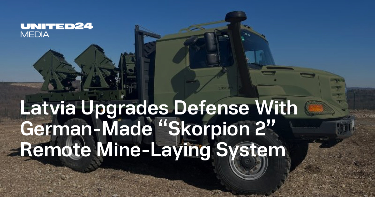 Latvia Upgrades Defense With German-Made “Skorpion 2” Remote Mine ...