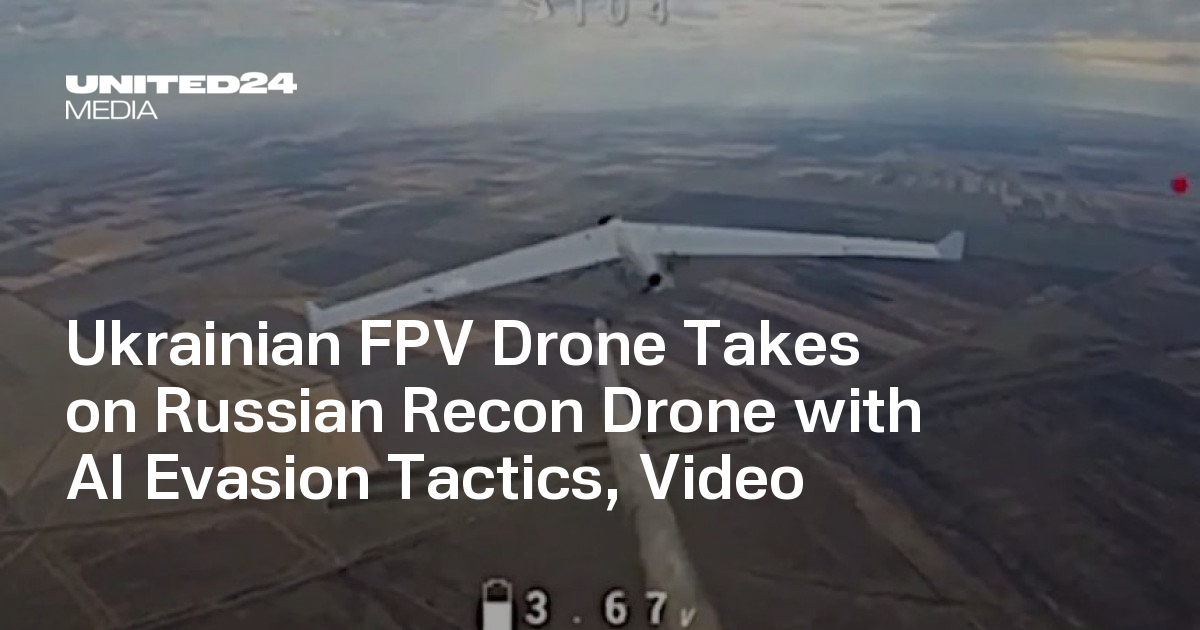 Ukrainian FPV Drone Takes on Russian Recon Drone with AI Evasion ...
