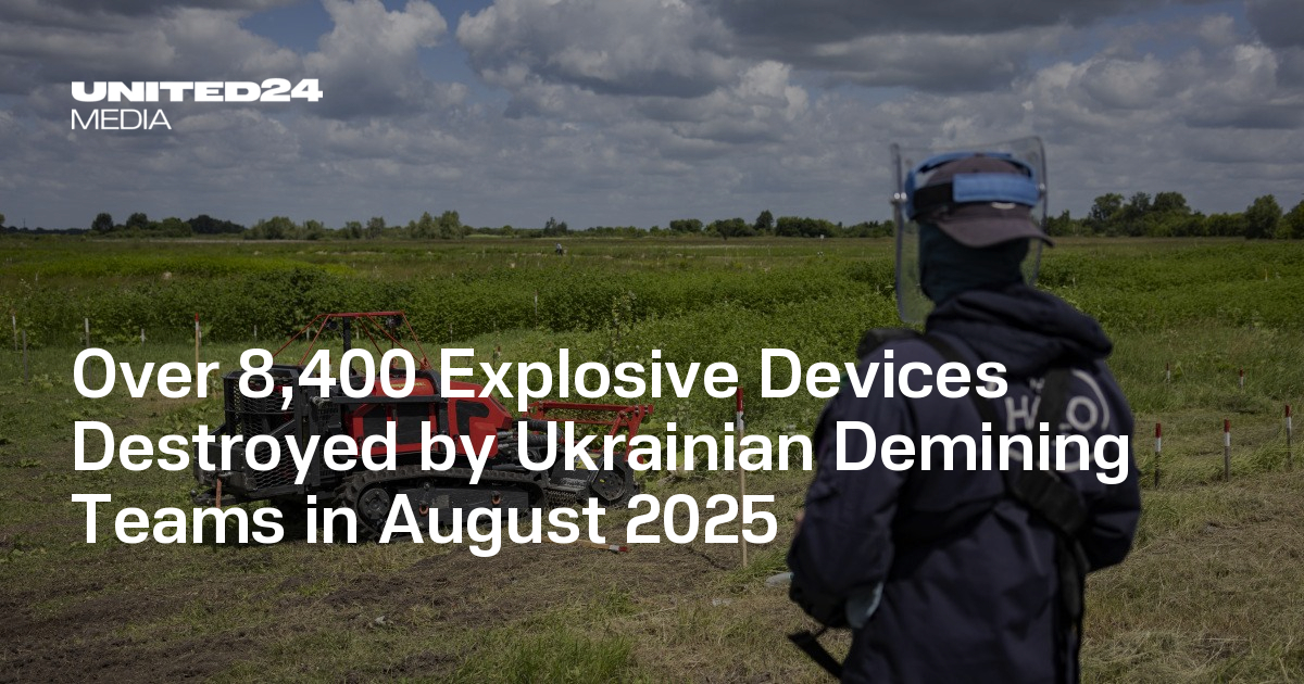 Over 8,400 Explosive Devices Destroyed by Ukrainian Demining Teams in ...