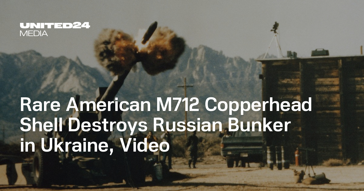Rare American M712 Copperhead Shell Destroys Russian Bunker in Ukraine ...
