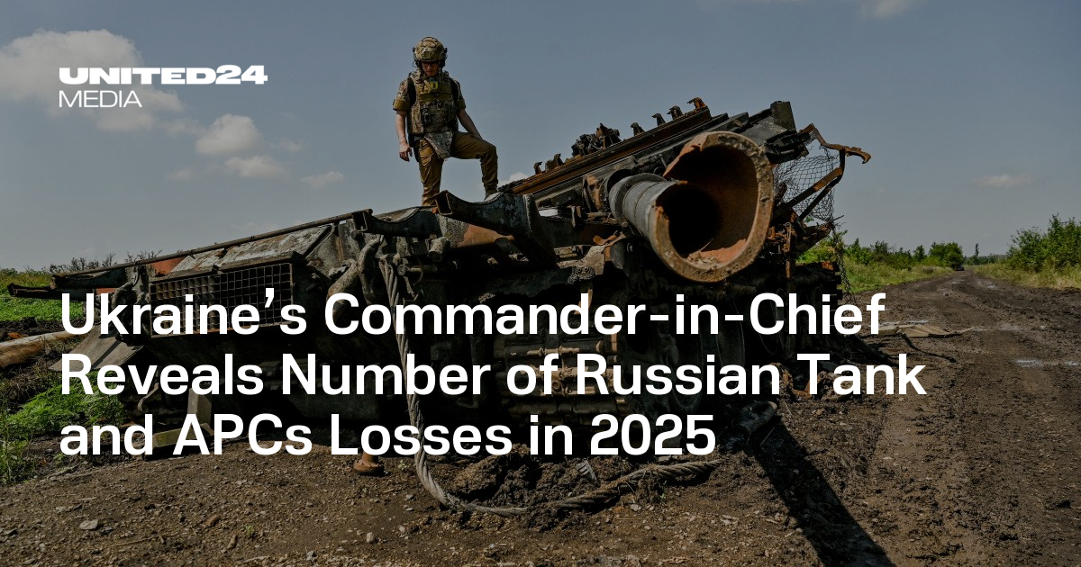 Ukraine’s Commander-in-Chief Reveals Number of Russian Tank and APCs ...