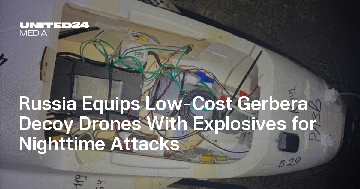 Russia Equips Low-Cost Gerbera Decoy Drones With Explosives for ...