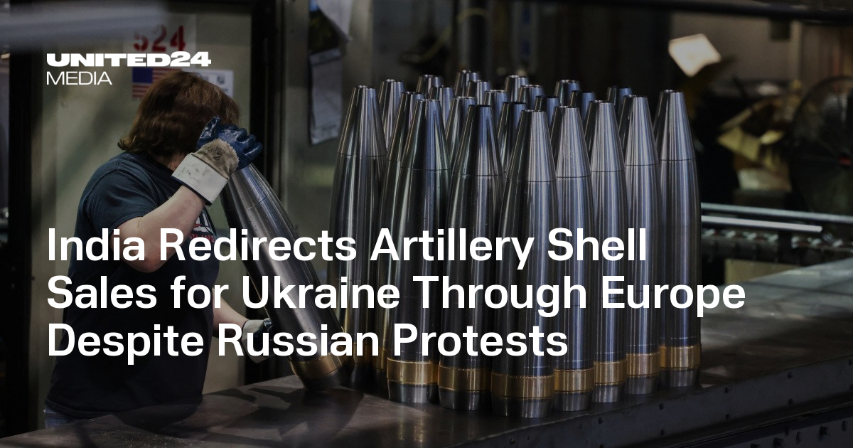 India Redirects Artillery Shell Sales for Ukraine Through Europe ...