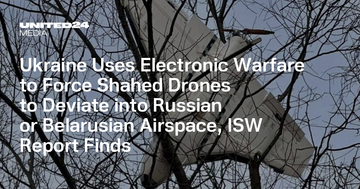 Ukraine Uses Electronic Warfare to Force Shahed Drones to Deviate into ...