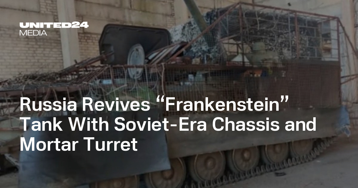 Russia Revives “Frankenstein” Tank With Soviet-Era Chassis and Mortar ...