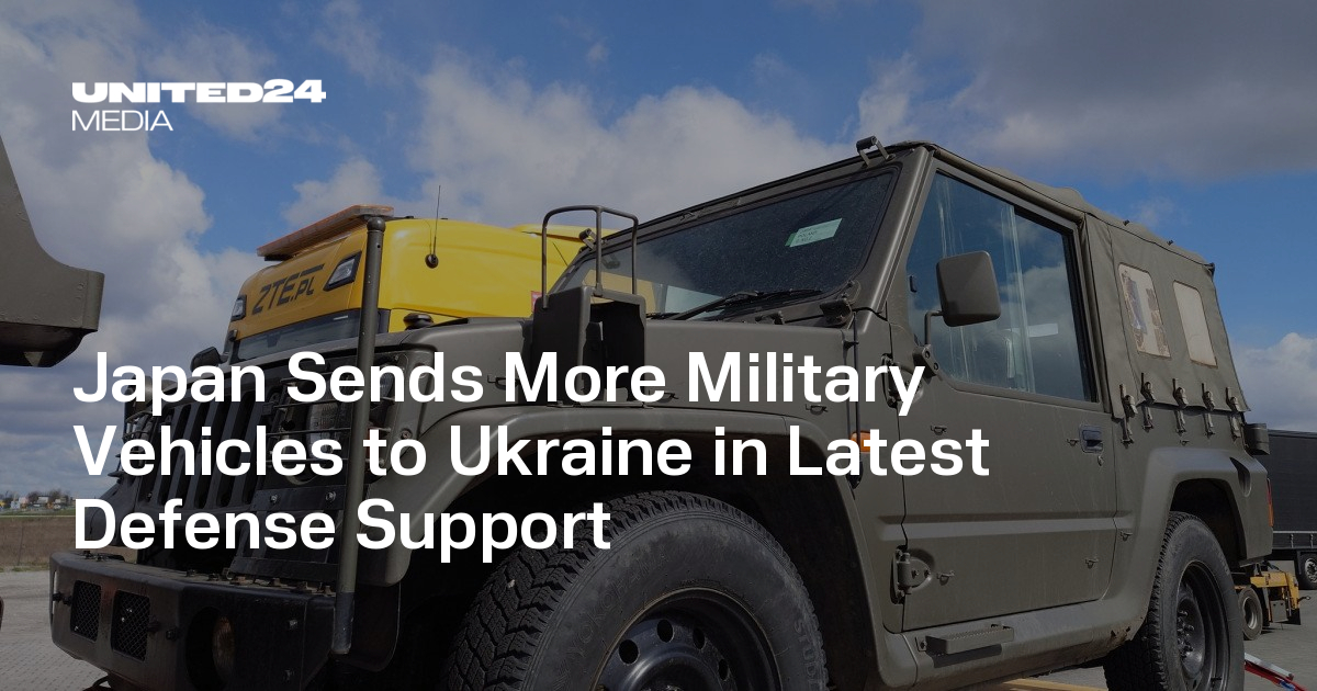 Japan Sends More Military Vehicles to Ukraine in Latest Defense Support ...
