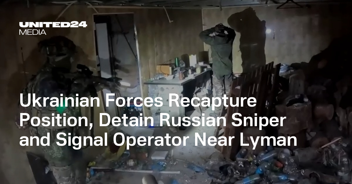Ukrainian Forces Recapture Position, Detain Russian Sniper and Signal ...