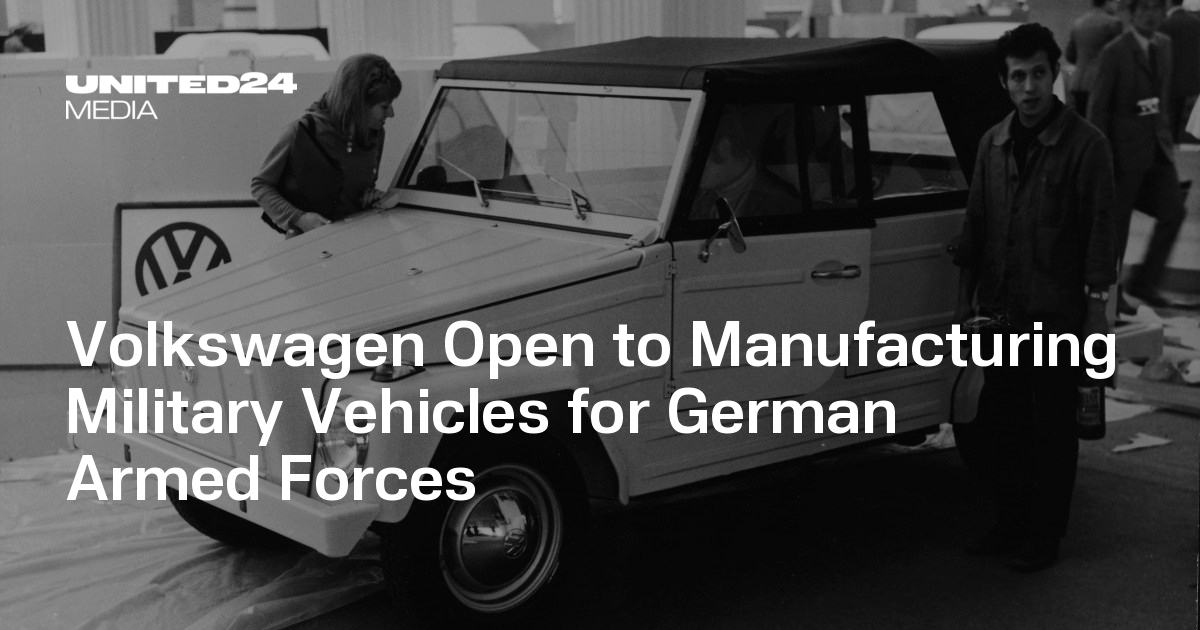 Volkswagen Open to Manufacturing Military Vehicles for German Armed ...