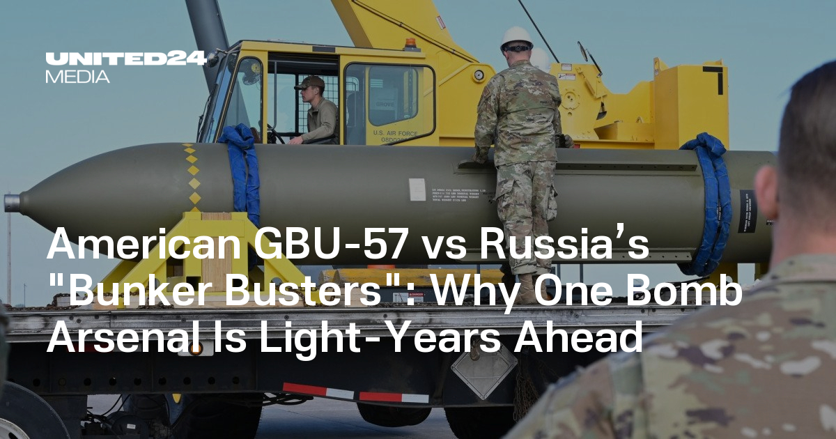 American GBU-57 vs Russia’s "Bunker Busters": Why One Bomb Arsenal Is ...