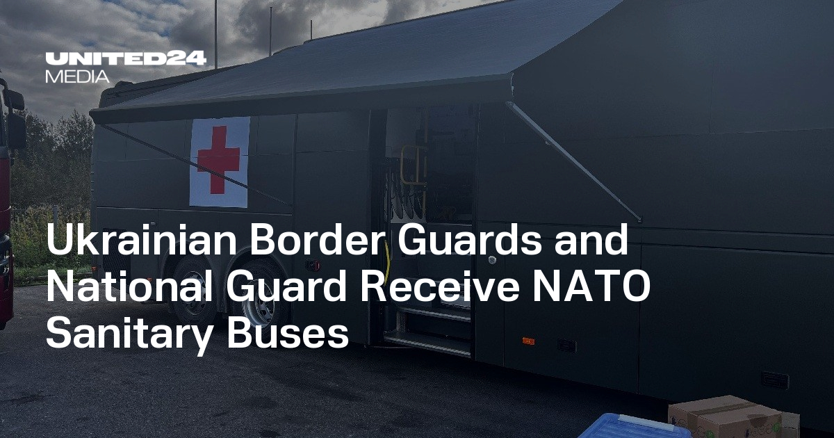 Ukrainian Border Guards and National Guard Receive NATO Sanitary Buses ...