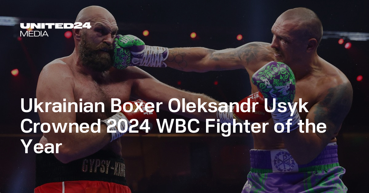 Ukrainian Boxer Oleksandr Usyk Crowned 2024 WBC Fighter of the Year ...