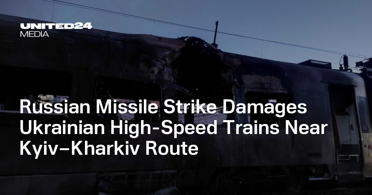 Russian Missile Strike Damages Ukrainian High-Speed Trains Near Kyiv ...