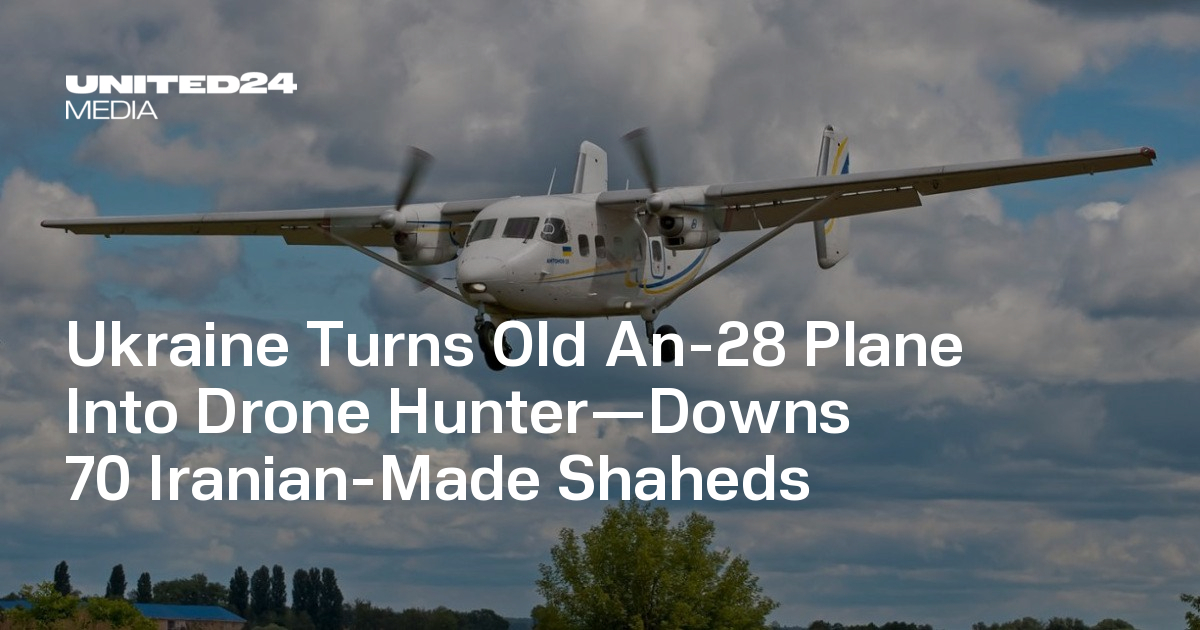 Ukraine Turns Old An-28 Plane Into Drone Hunter—Downs 70 Iranian-Made ...