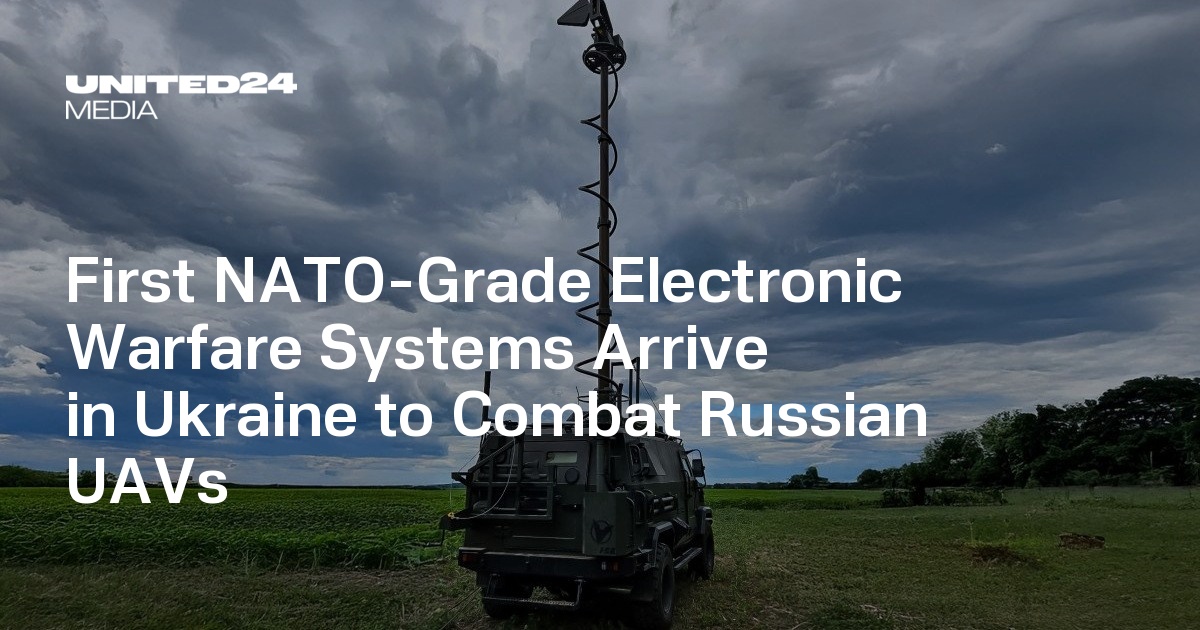 First NATO-Grade Electronic Warfare Systems Arrive in Ukraine to Combat ...