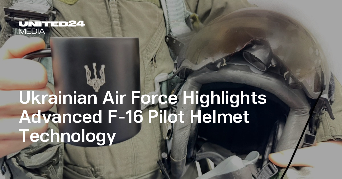 Ukrainian Air Force Highlights Advanced F-16 Pilot Helmet Technology ...