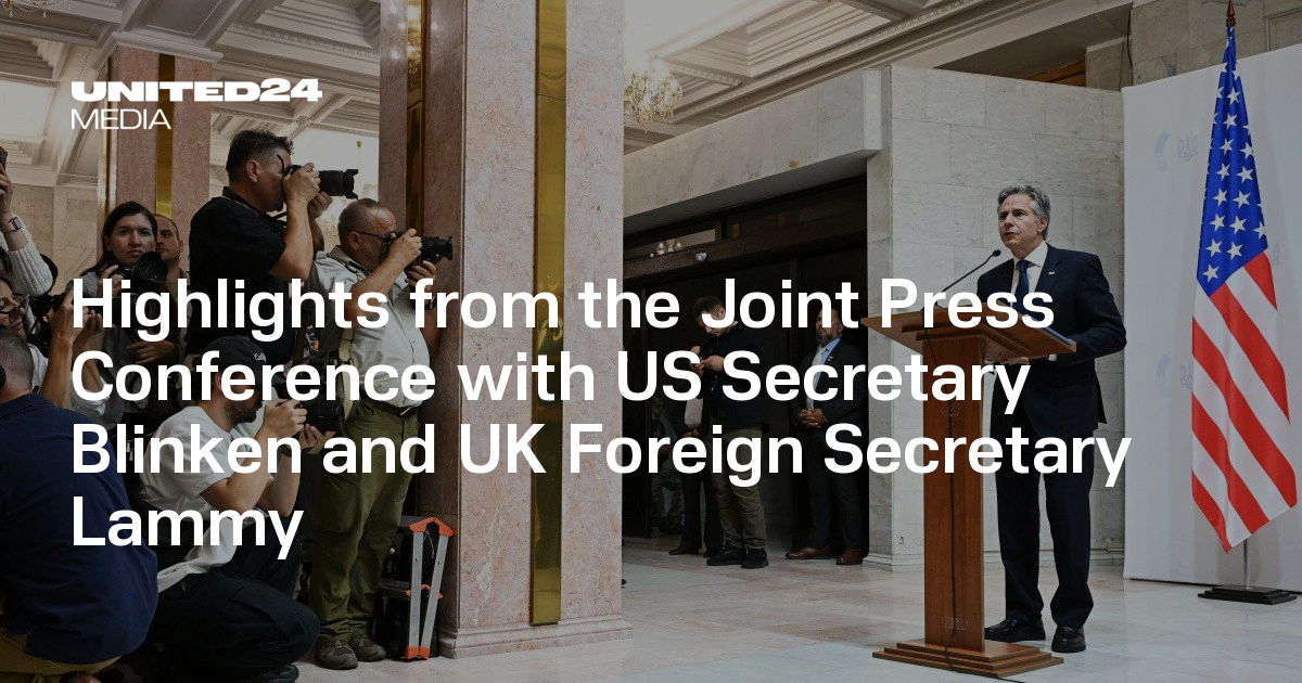 Highlights from the Joint Press Conference with US Secretary Blinken ...