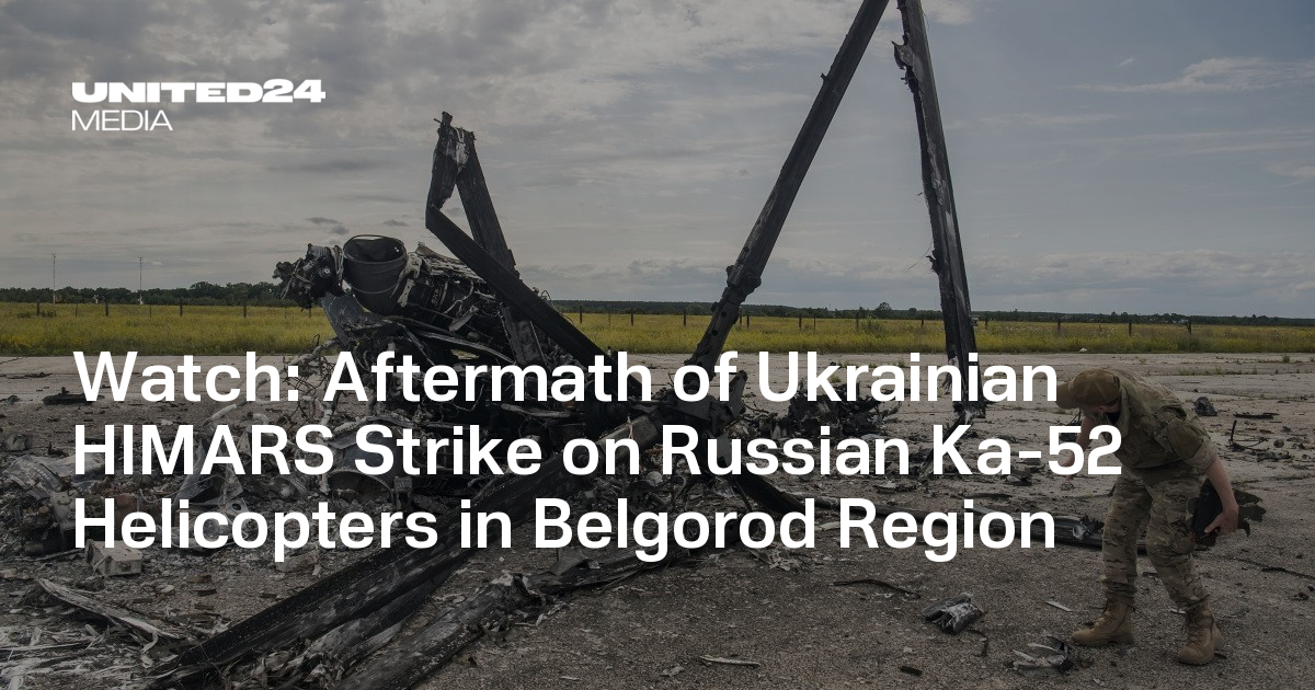 Watch: Aftermath of Ukrainian HIMARS Strike on Russian Ka-52 ...
