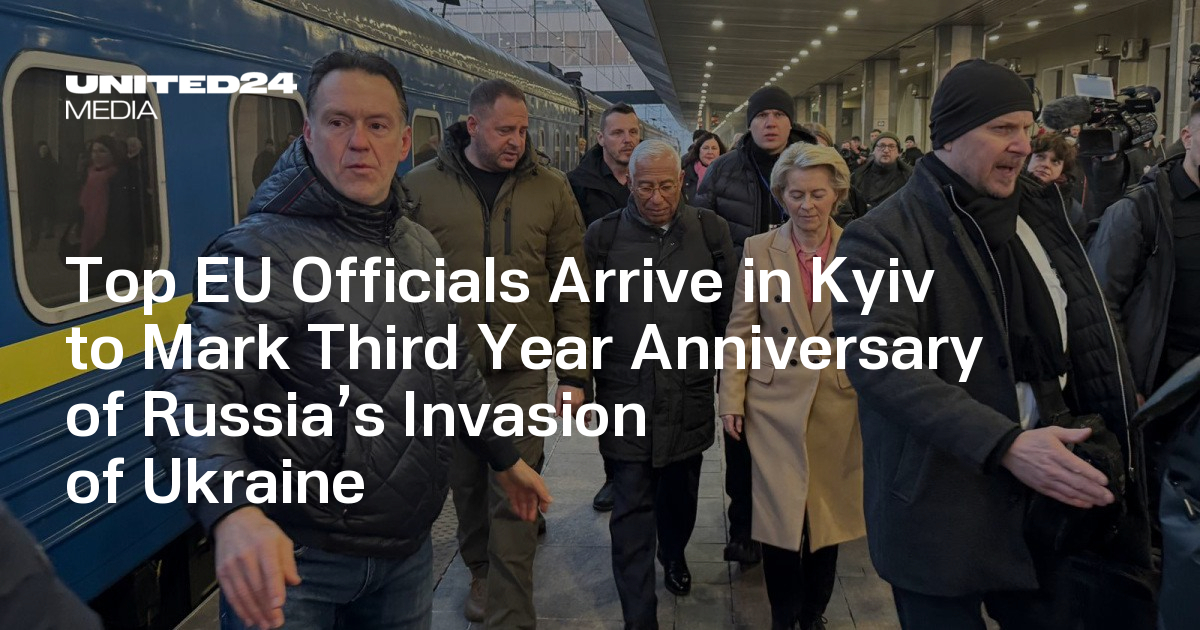 Top EU Officials Arrive in Kyiv to Mark Third Year Anniversary of ...