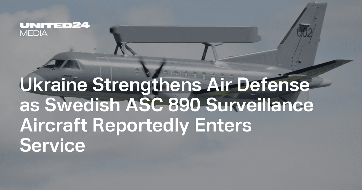 Swedish ASC 890 Radar Aircraft Appears in Ukrainian Operational Service ...