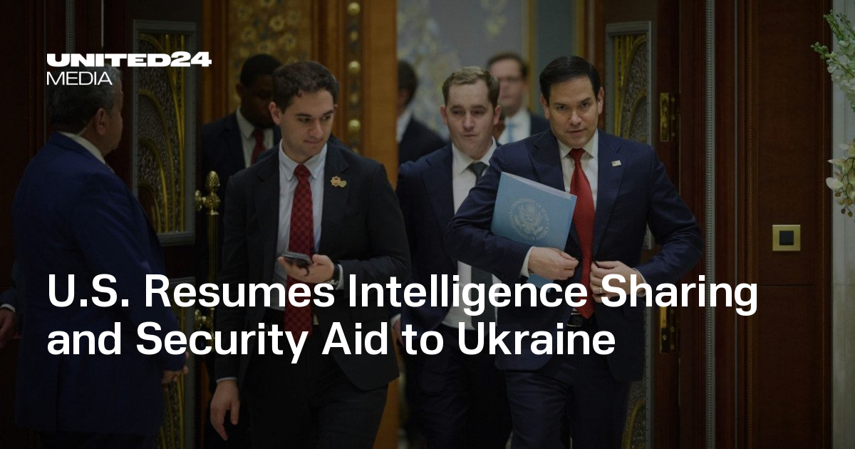 U.S. Resumes Intelligence Sharing and Security Aid to Ukraine ...