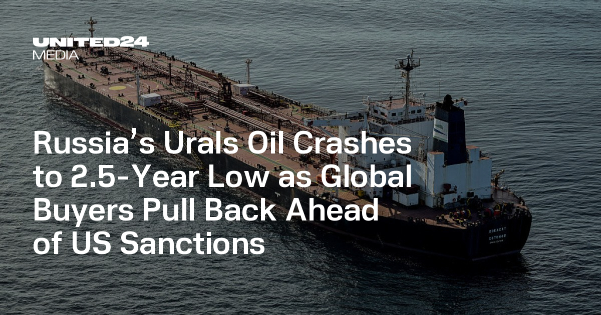 Russia’s Urals Oil Crashes to 2.5-Year Low as Global Buyers Pull Back Ahead of US Sanctions ...